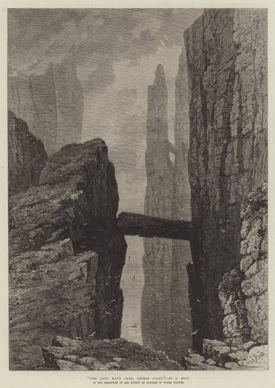 The Grey Man's Path, Antrim Coast by Samuel Read