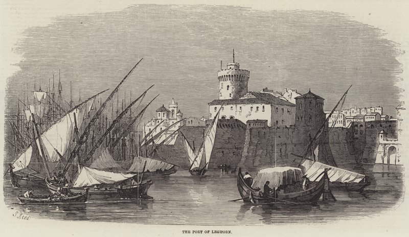 The Port of Leghorn by Samuel Read: Buy fine art print