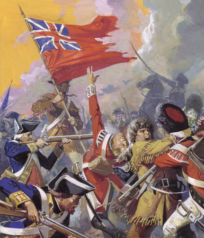 The Battle of Saratoga by Severino Baraldi: Fine art print