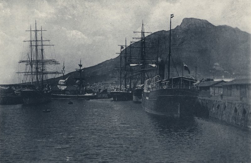 Cape Town Docks and Devil's Peak