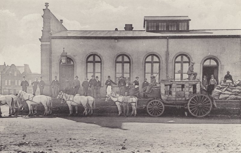Historic Views, the Last Coach with English Mail and Old Post Office