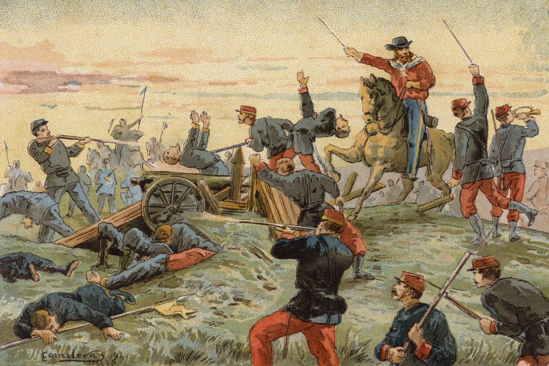 Giuseppe Garibaldi at the Battle of San Antonio del Santo, Uruguayan ...