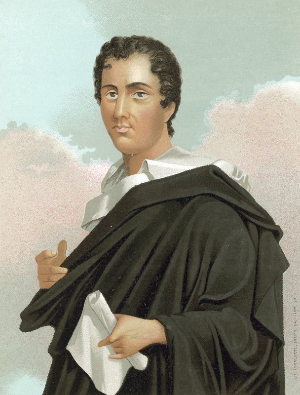 Lord Byron by Spanish School: Premium art reproduction