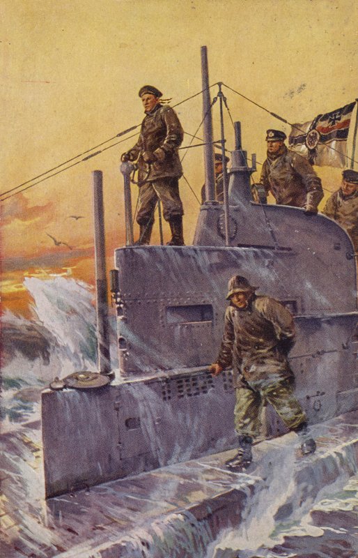 German U-boat, World War I by Stoewer Willy