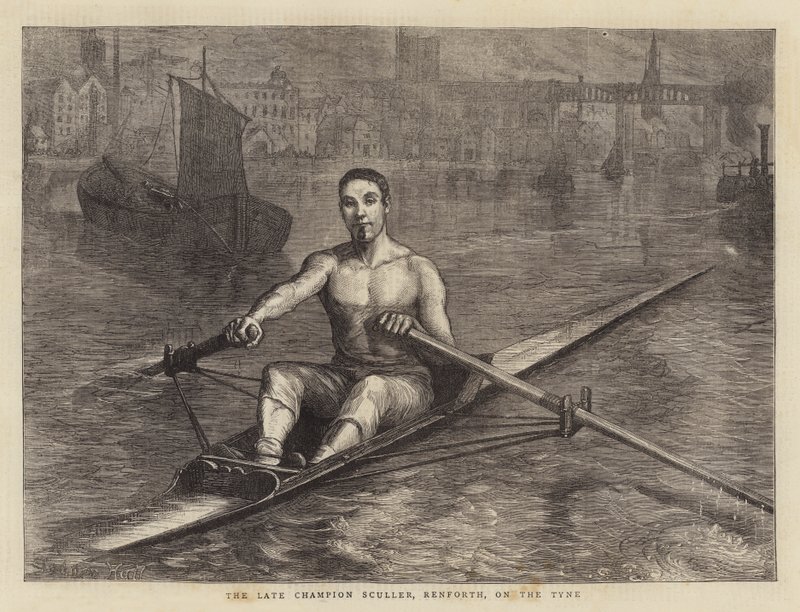 The Late Champion Sculler, Renforth, on the Tyne