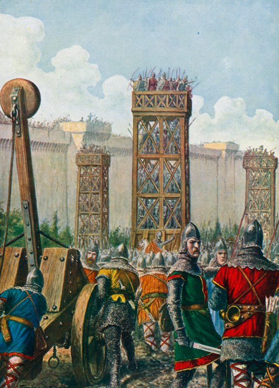 Byzantine General Belisarius conquering Rome in 536
