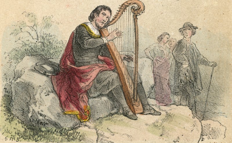 Ballad singer by Theodor Hosemann: Premium art reproduction