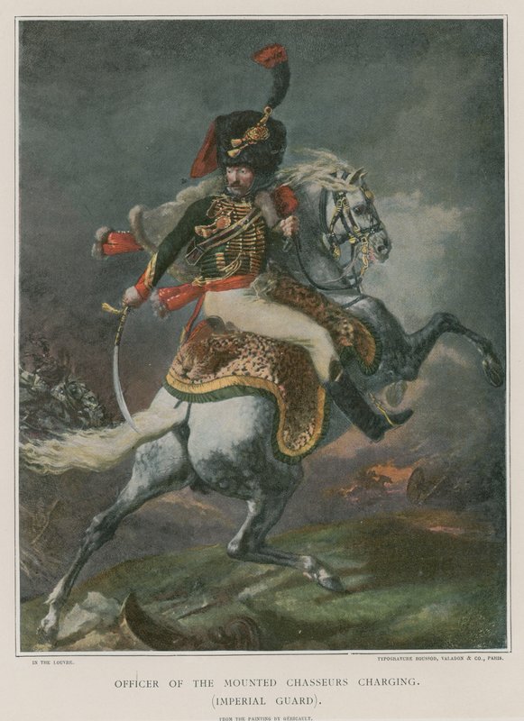 Officer of the Mounted Chasseurs Charging