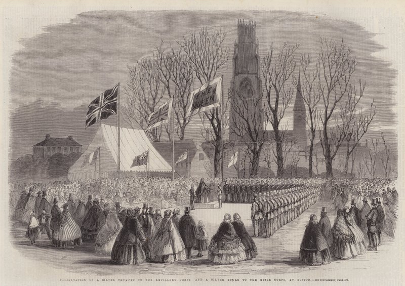 Presentation of a Silver Trumpet to the Artillery Corps and a Silver ...