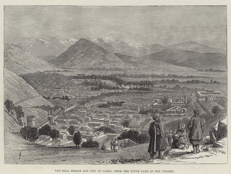 The Bala Hissar and City of Cabul, from the Upper Part of the Citadel
