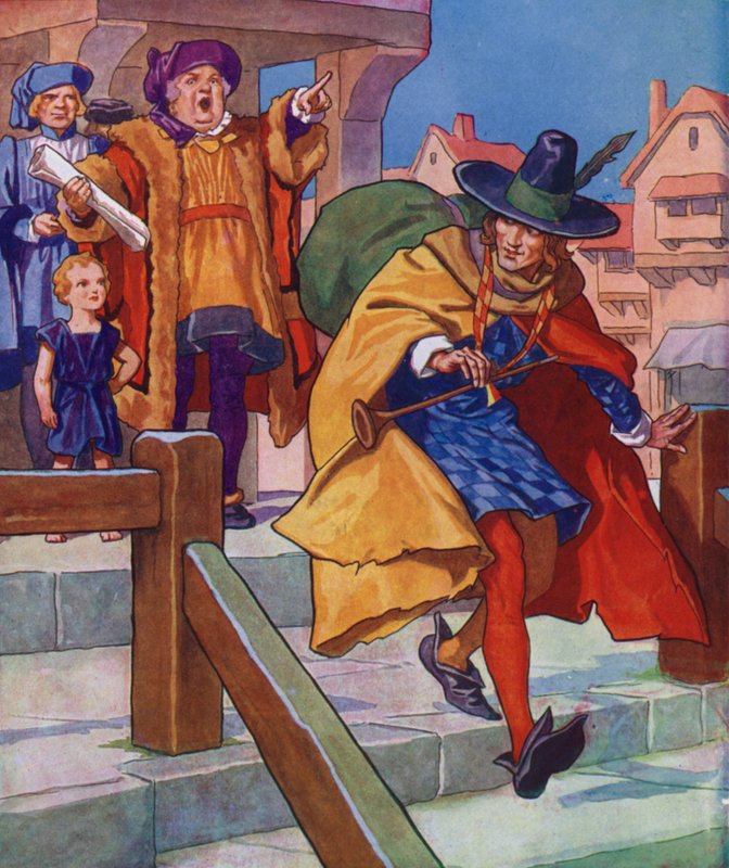 Illustration for The Pied Piper of Hamelin