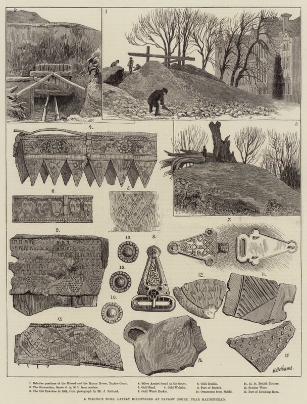 A Viking's Tomb, lately discovered at Taplow Court, near Maidenhead