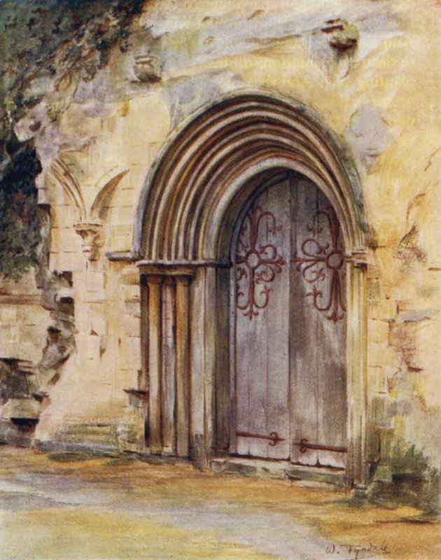 The New Forest: The Door of the Refectory, Beaulieu Abbey
