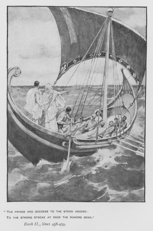 Illustration for Pope's Odyssey of Homer by Walter Paget