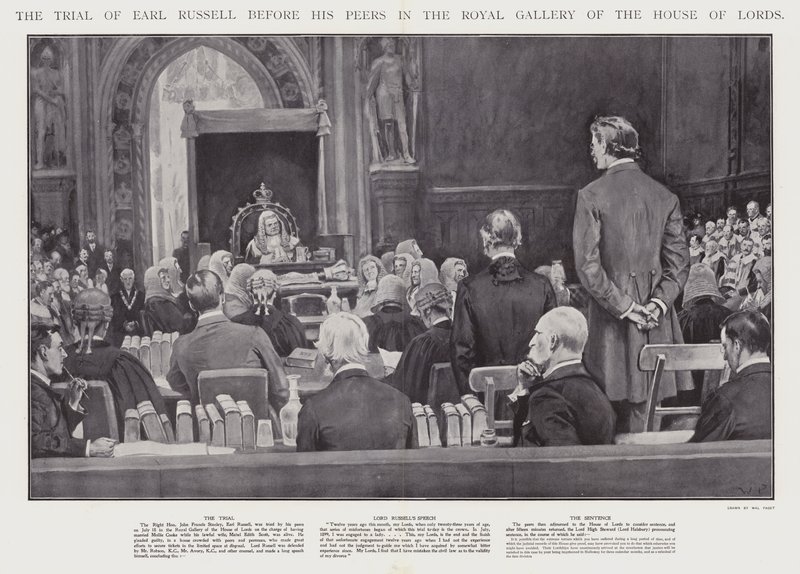 The Trial of Earl Russell Before His Peers in the Royal Gallery of the ...