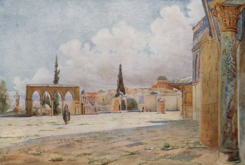 South Porch of Mosque and Summer Pulpit, Jerusalem