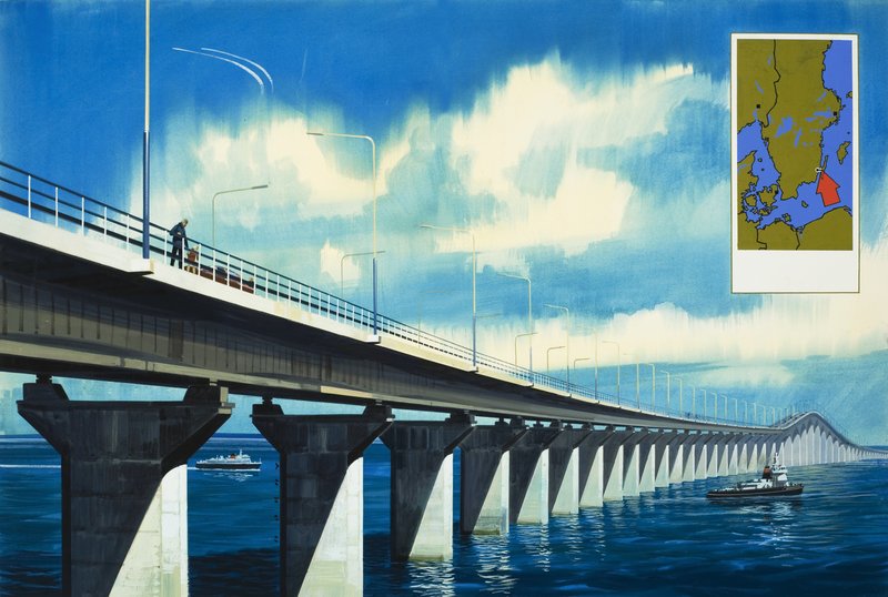 Bridge Across Kalmar Sound by Wilf (20th century) Hardy