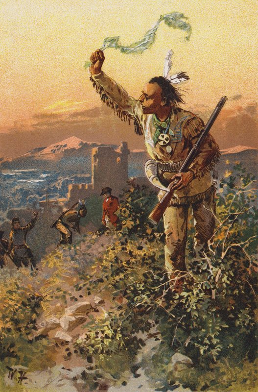 Scene from The Last of the Mohicans, by James Fenimore Cooper