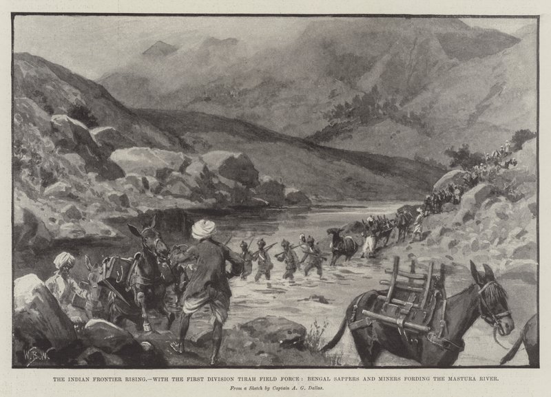 The Indian Frontier Rising, with the First Division Tirah Field Force ...