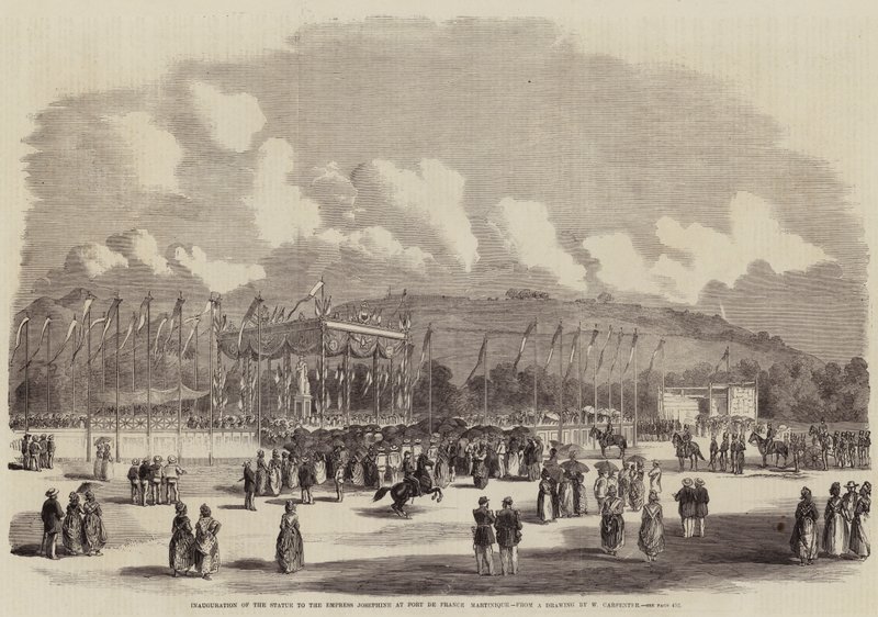 Inauguration of the Statue to the Empress Josephine at Fort de France ...