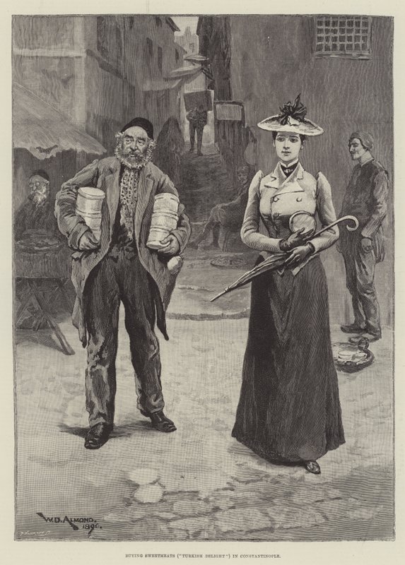 Buying Sweetmeats (Turkish Delight) in Constantinople