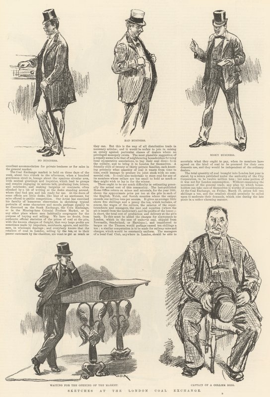 Sketches at the London Coal Exchange