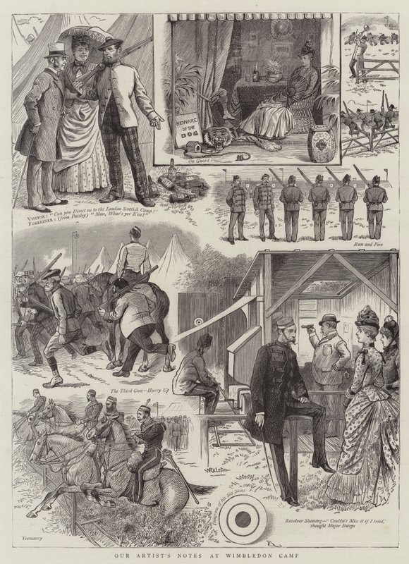 Our Artist's Notes at Wimbledon Camp by William Ralston