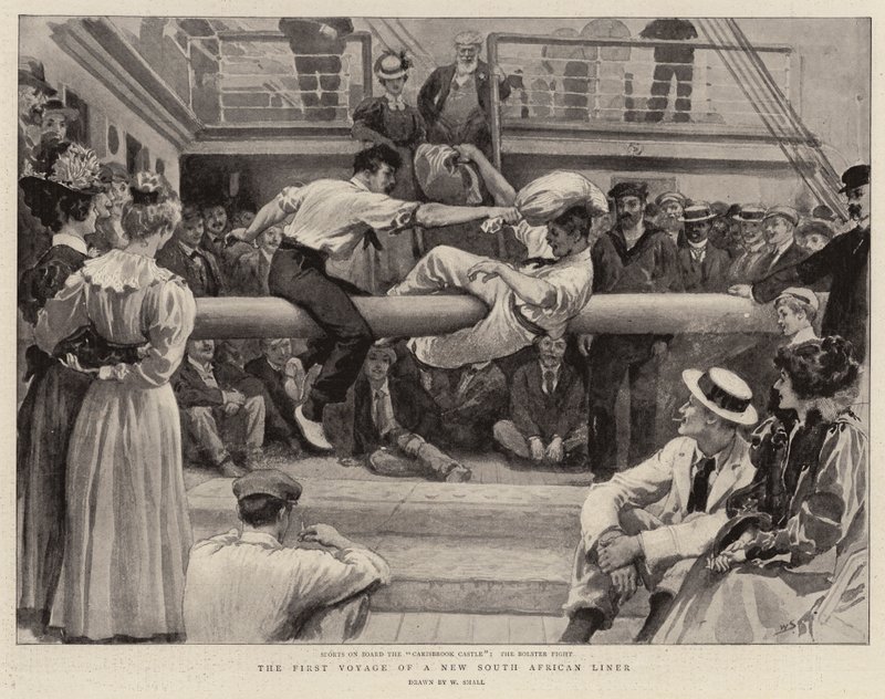 The First Voyage of a New South African Liner