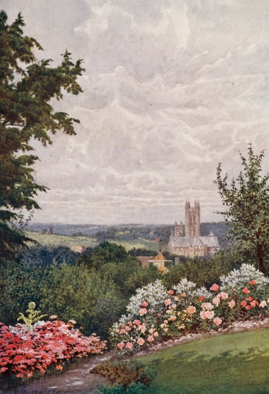 Canterbury Cathedral, St Martin's Church Tower, and Harbledown