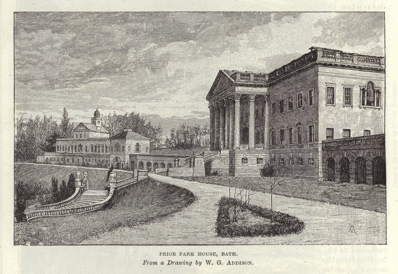 Prior Park House in Bath by William Grylls Addison
