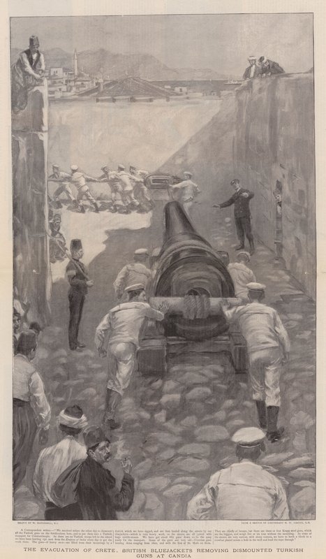 The Evacuation of Crete, British Bluejackets Removing Dismounted ...