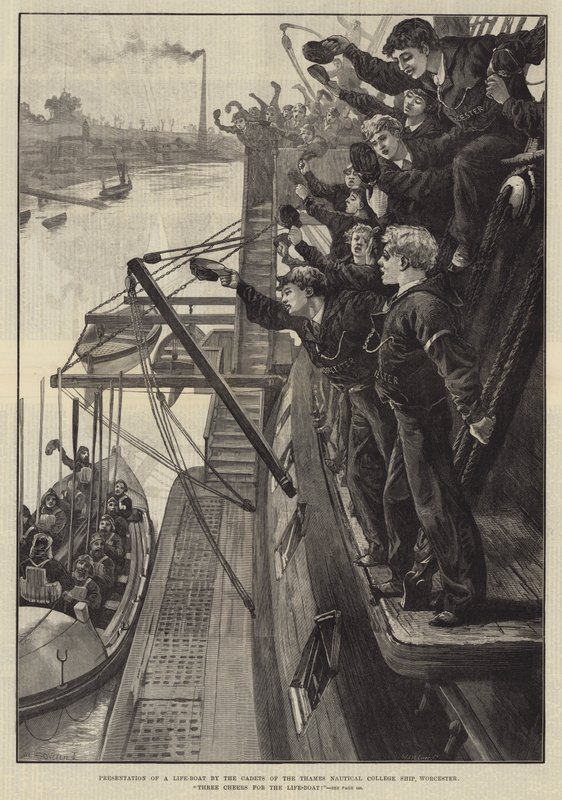 Presentation of a Life-Boat by the Cadets of the Thames Nautical ...
