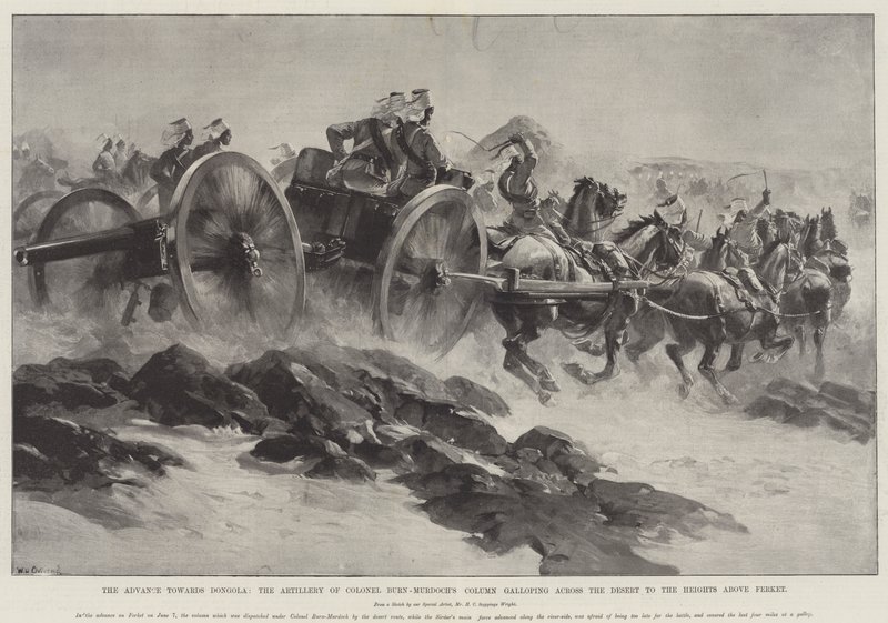 The Advance towards Dongola, the Artillery of Colonel Burn-Murdoch's ...