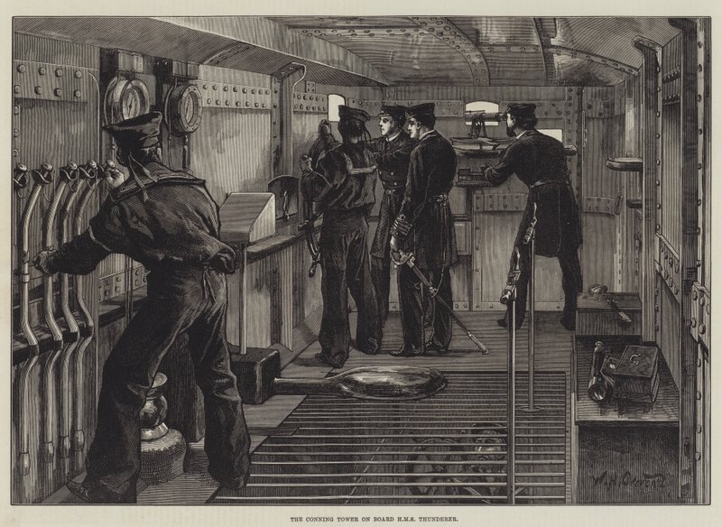 The Conning Tower on Board HMS Thunderer