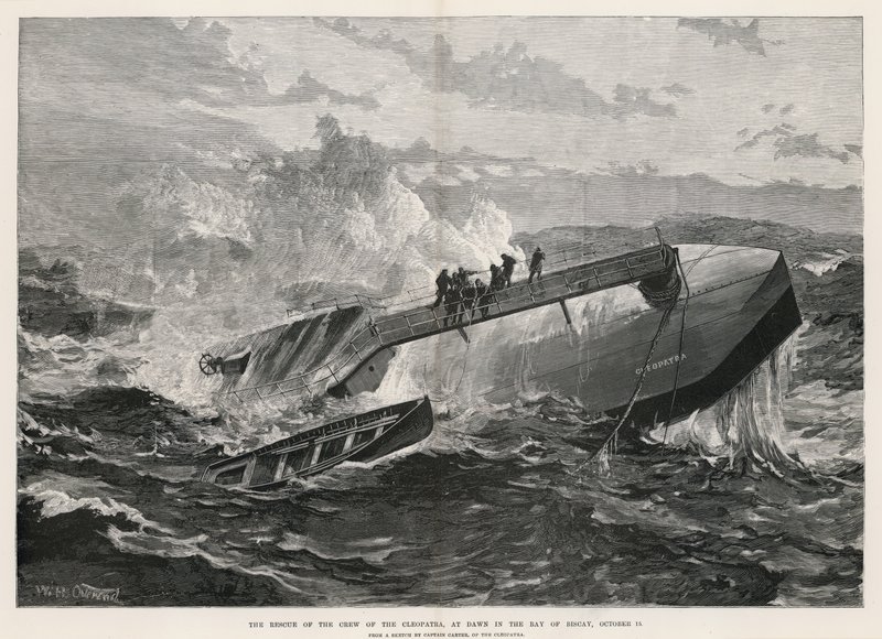 The Rescue of the Crew of the Cleopatra, at Dawn in the Bay of Biscay