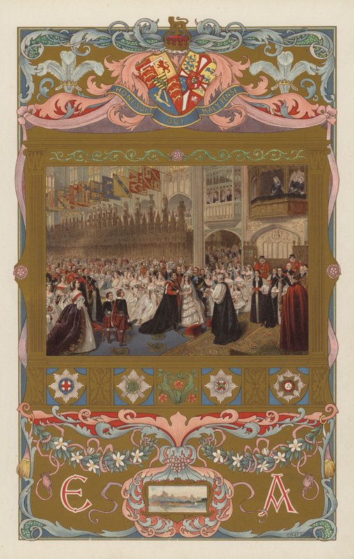 The wedding of the future King Edward VII and Queen Alexandra, in St ...