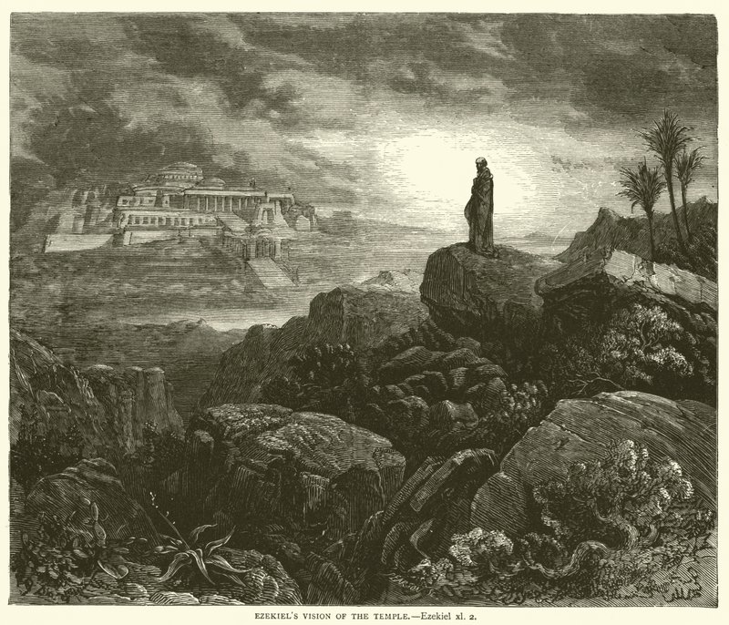 Ezekiel's Vision of the Temple, Ezekiel, xl, 2
