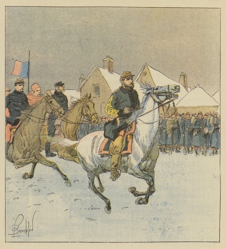 Colonel de Lipowski Surveys the Lines at the Battle of Alencon